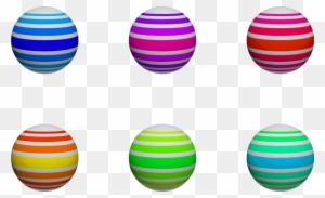 Stripe Clipart Stripy - Striped Ball - Free Transparent PNG Clipart ...