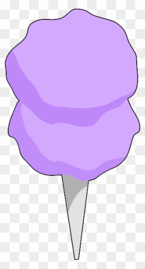 Cotton Candy Machibe Clipart - Purple Cotton Candy Png - Free ...