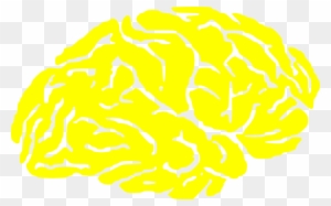 Yellow Brain Logo Clip Art At Clker - Brain Clipart Yellow - Free ...