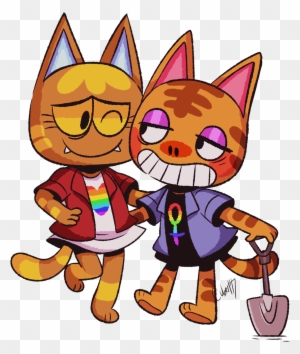 “katt And Tabby Wearing Some Shirts I Designed - Katt Animal Crossing ...