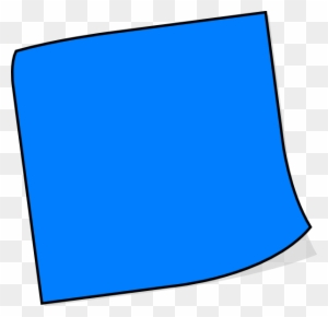 Blue Post It Notes - Full Size PNG Clipart Images Download