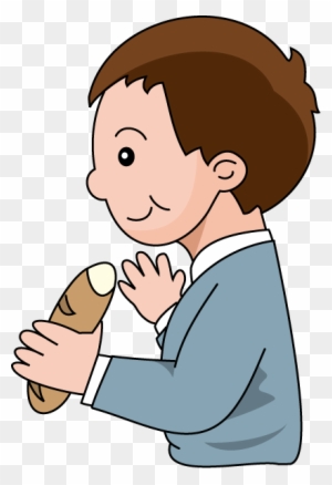 Vector And Eat Bread Clipart - Eating Bread Clip Art - Free Transparent ...