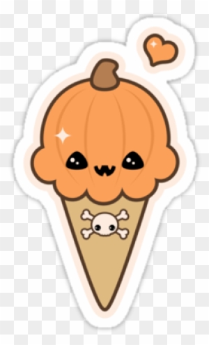 Super Cute Halloween Pumpkin Ice Cream Cone With Jack - Halloween ...