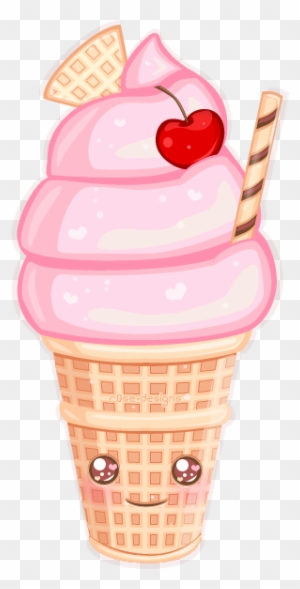 Ice Cream Cutie By R0se-designs - Cute Cartoon Ice Cream Sundae - Free ...
