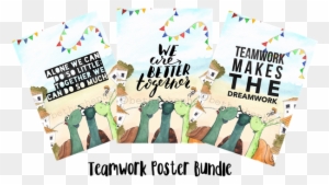 Teamwork Poster Bundle - Flyer - Free Transparent PNG Clipart Images ...