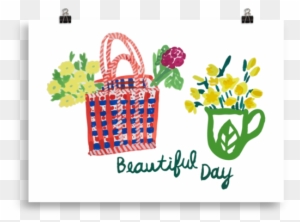 Beautiful Day Poster - Storage Basket - Free Transparent PNG Clipart ...