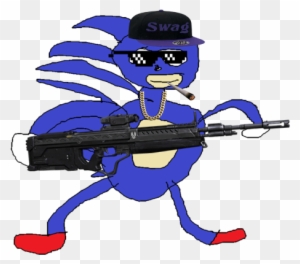 Mlg Sanic By Edgariamedgar - Sanic Ur 2 Slow - Free Transparent PNG ...