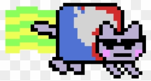 Clip Art Rainbow Cat 8 Bit Clipart Nyan Pencil And - Nyan Cat - Free ...