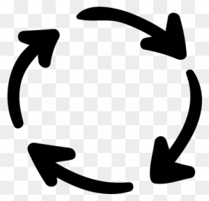 Circular Arrows Vector - Icono Flechas Circulares - Free Transparent ...