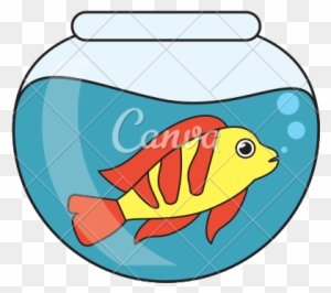 Fish Animal Cartoon Inside Bowl Design - Cartoon Inside - Free ...