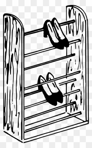 Big Image - Shoe Rack Line Drawing - Free Transparent PNG Clipart ...