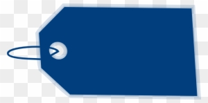 Price Tag Vector Blue