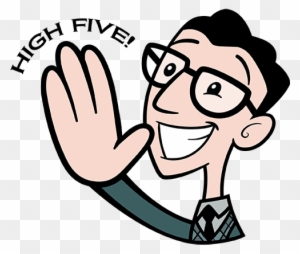 High Vector Graphics - Stick Figure High Five - Free Transparent PNG ...