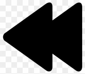 Rewind Double Arrow Outline Multimedia Button Symbol - Logo Rewind Png ...