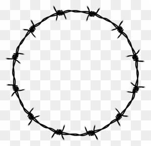 Barbed Wire Frame - Barbed Wire Circle Vector - Free Transparent PNG ...