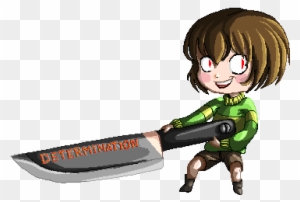 Actuallykc 27 2 Chara Knife - Undertale Chara With Knife - Free ...