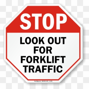 Forklift Traffic Sign - Stop Sign - Free Transparent PNG Clipart Images ...