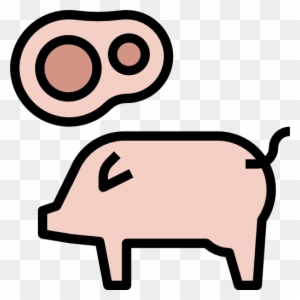 Pork - Pig Icon Png - Free Transparent PNG Clipart Images Download