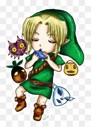 Mm Link Artwork - Legend Of Zelda Majora's Mask Link - Free Transparent ...