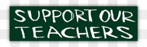 Support Our Teachers Small Bumper - Support Our Teachers - Free ...