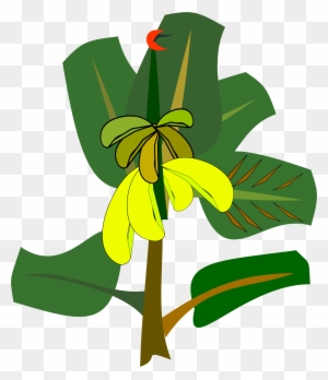 Banana And Banana Tree - Pixel Art Banana Tree - Free Transparent PNG ...