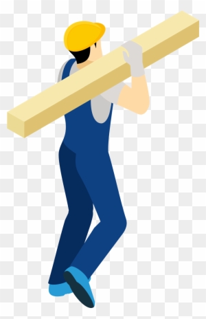 Vector Construction Workers Back - Construction Worker - Free ...