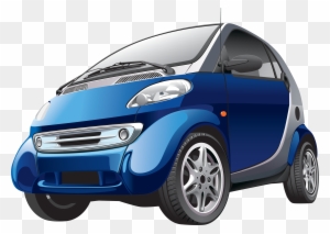Blue Smart Car - 100 Inventions That Made History - Free Transparent ...