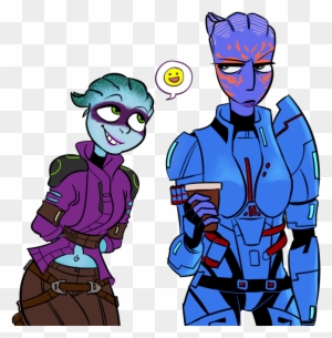 Pebee And Wasea By Hazard-girl - Peebee Mass Effect Fan Art - Full Size PNG Clipart Images Download