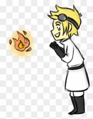 Lalna And A Fire Wisp By Colbaltwires - Cartoon - Free Transparent PNG ...