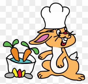 Rabbit - Cartoon Rabbit Cooking - Free Transparent PNG Clipart Images ...