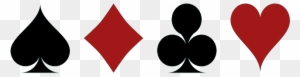 Card Suits - Heart Diamond Spade Club - Free Transparent PNG Clipart ...