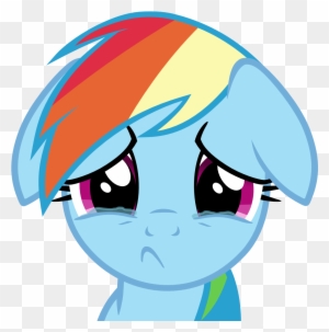 Rainbow Dash Cry By - Sad Rainbow Dash Gif - Free Transparent PNG Clipart Images Download