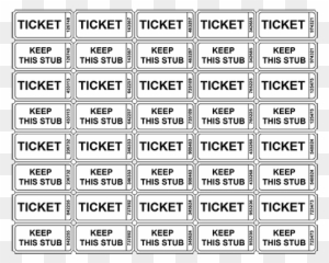 Printable Raffle Tickets Template - Numbered Raffle Tickets Template ...