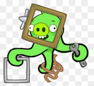 Octopus Freckled Pig - Angry Birds Octopus Pig - Free Transparent PNG ...