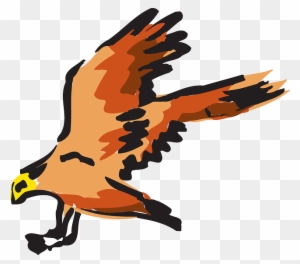 Flying Falcon Cartoon
