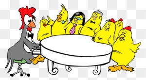 Chicken Meeting - Chickens In A Meeting - Free Transparent PNG Clipart ...