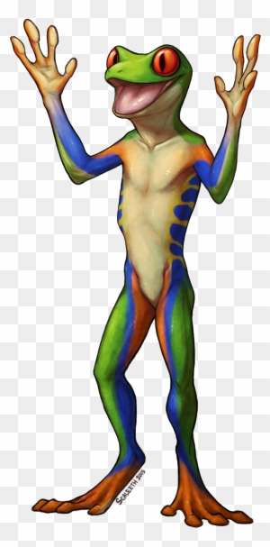 Waving Frog Clip Art At Clipart Library - Red Eyed Tree Frog Clipart ...