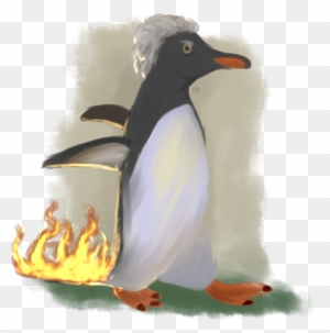 Soooooo - Penguin With His Arse On Fire - Free Transparent PNG Clipart ...