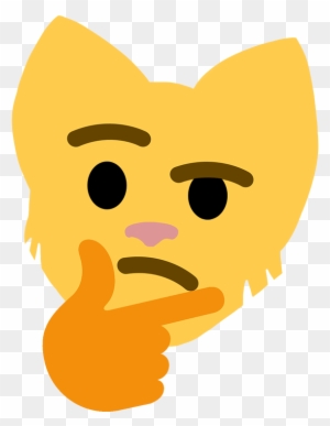 Hard Thinking Face - Emoji Thinking Face Png - Free Transparent PNG ...