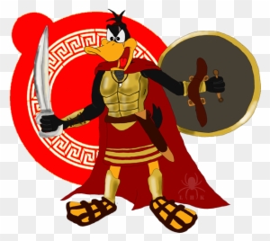 Spartan Warrior By Ladyhexaknight - Daffy Duck - Free Transparent PNG ...