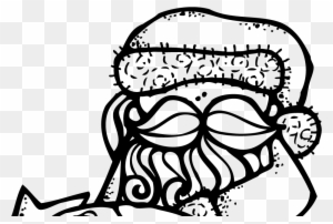 Melonheadz Santa Black And White - Full Size PNG Clipart Images Download