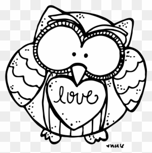 Cute School Owl Clipart Black And White