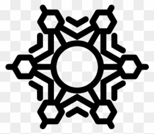 Hexagon Clipart Snowflake - Snowflake Vector Transparent Background ...