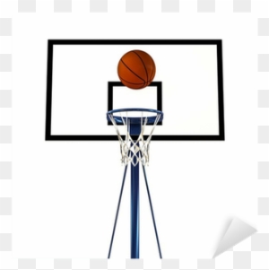 Ball Bouncing On A Basketball Backboard Sticker • Pixers® - Basketball ...