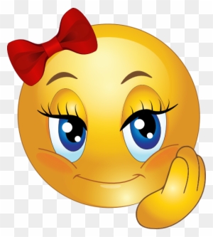 Smileys Clipart Cute Girl Smiley Faces Cute Pretty - Pretty Emoji ...