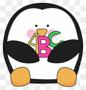 Alphabet Penguin Clip Art Image Cute Clipart - School Penguin Clip Art ...