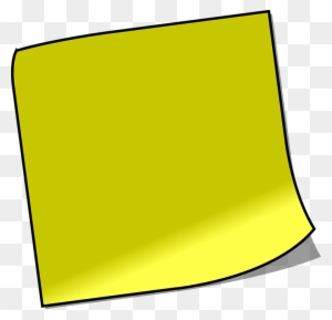 Note Sticky Note Memo Reminder Yellow - Sticky Note Clip Art - Free ...