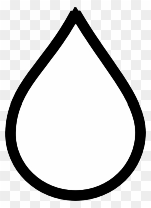 Best Photos Of Raindrop Outline Clip Art - White Water Drop Png - Free ...