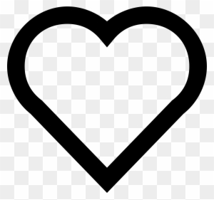 A Simple Heart - Heart Emoji Coloring Page - Free Transparent PNG ...