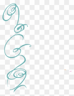 Blue Decorative Side Swirl Clip Art At Clker - Blue Swirls No ...